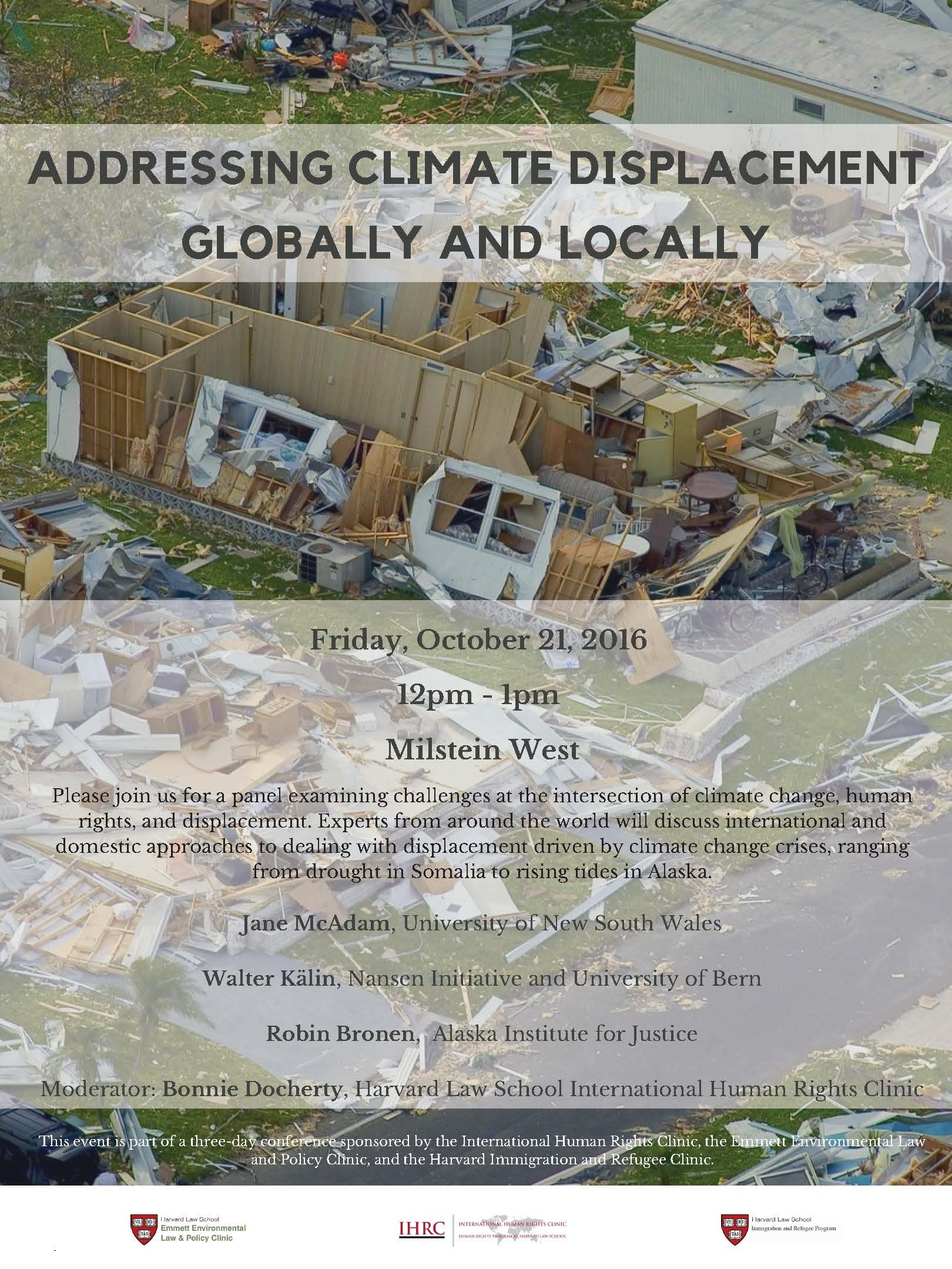 Oct. 20-21 Events at the Climate Change Displacement Conference ...